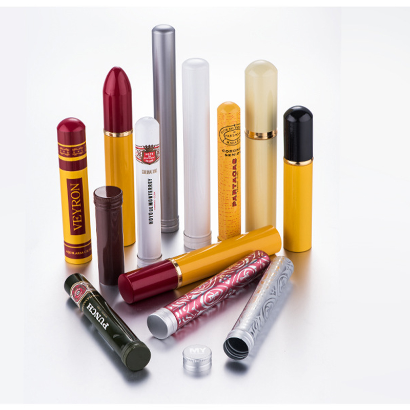Custom Premium Aluminum Cigar Tube Container Metal Cigarette Packaging ...
